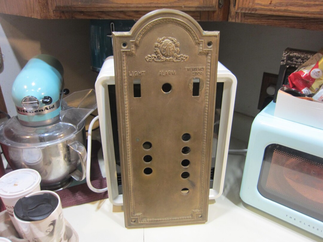 Otis Elevator, Antique Bronze Control Panel Building Hardware, Please ...
