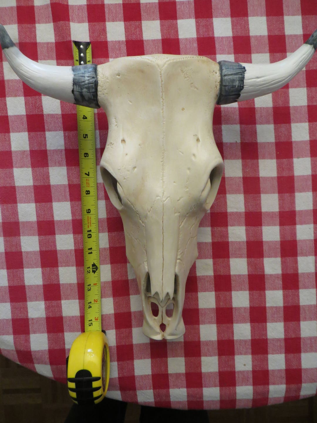 Ceramic Bull Cow Head Skull Horns Western Cowboy Decor - Etsy