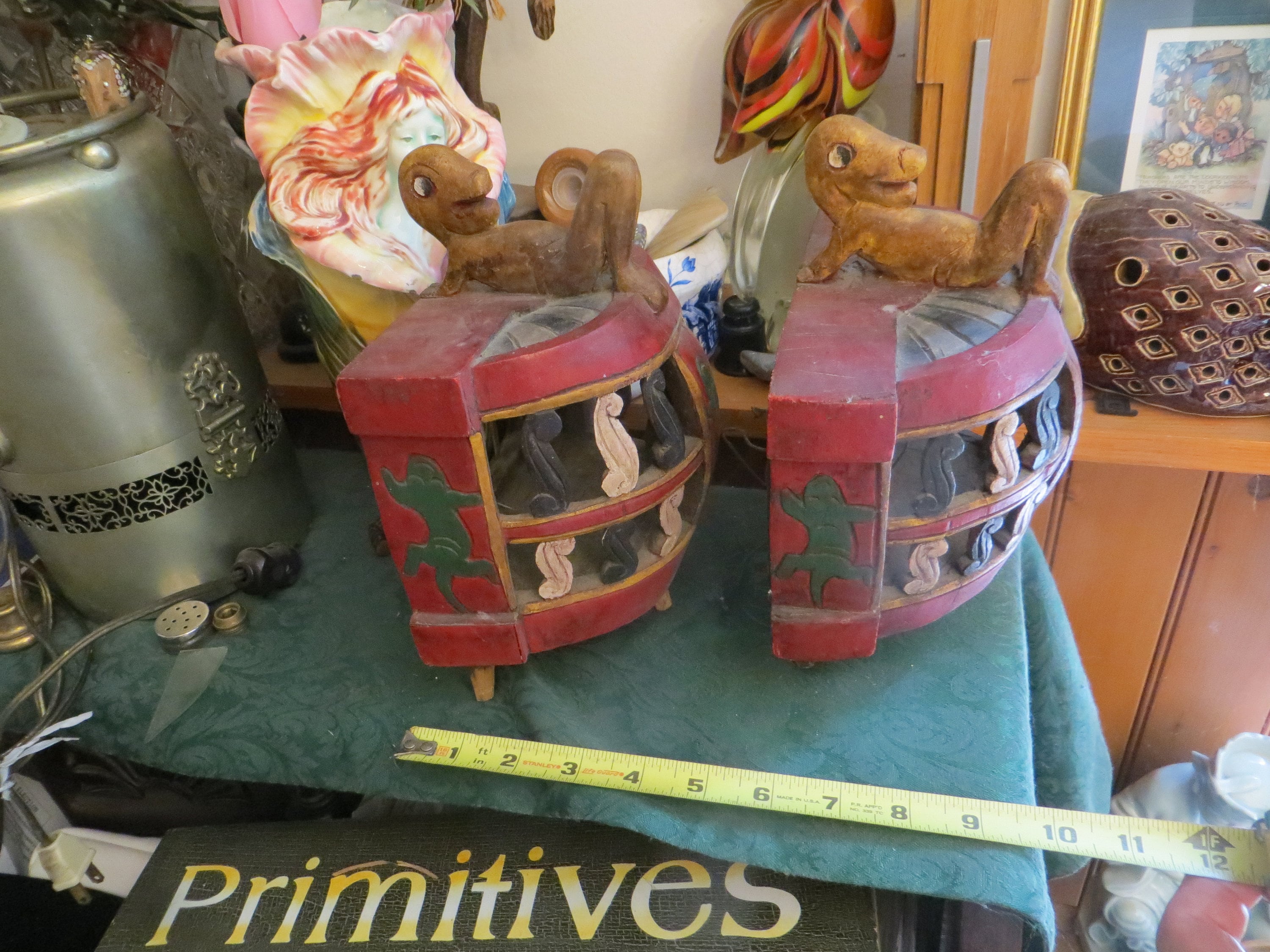 Pair of Miniature Carnival Circus Cages Circus Animals - Etsy