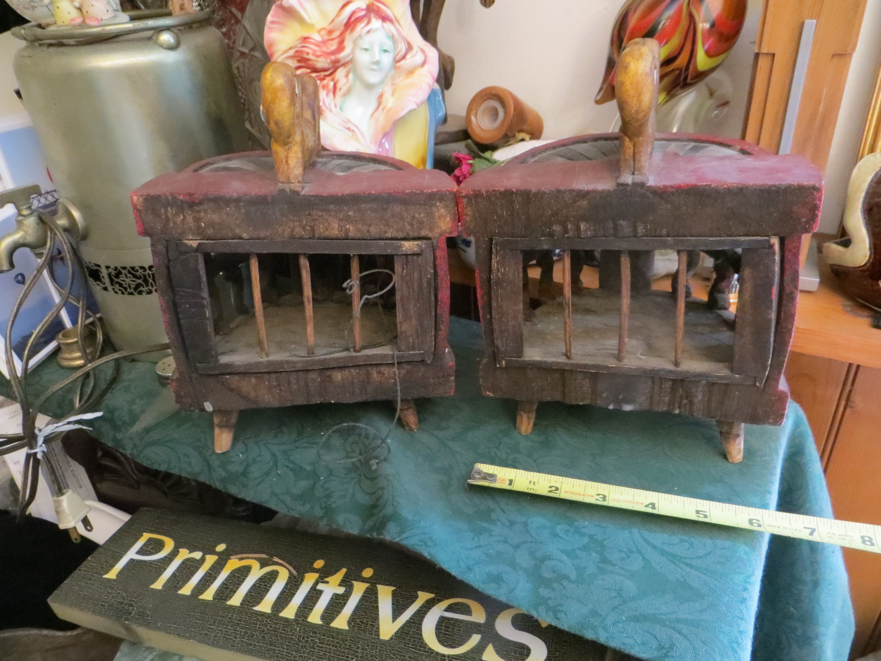 Pair of Miniature Carnival Circus Cages Circus Animals - Etsy