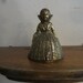 Southern Lady Brass Bells, Old Dinner Servant Bells, Vintage, One Round ...