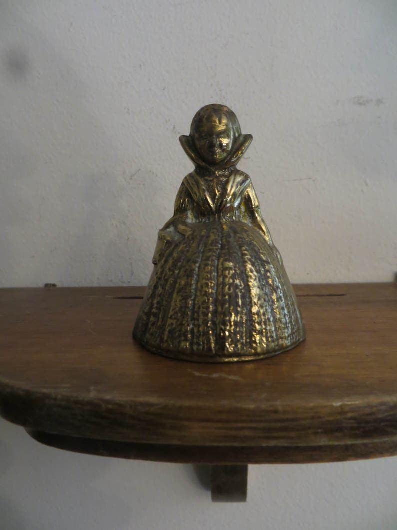 Southern Lady Brass Bells Old Dinner Servant Bells Vintage - Etsy