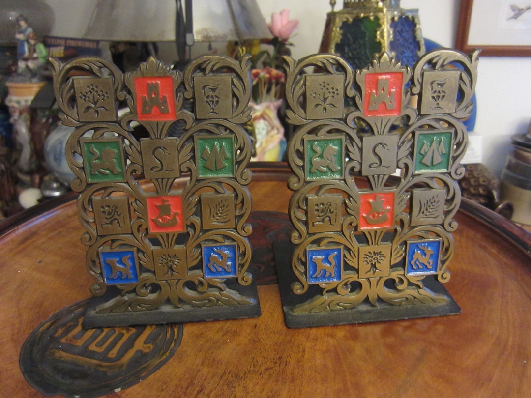Chen by Sabra 12 Tribes of Israel Metal Bookends - Etsy