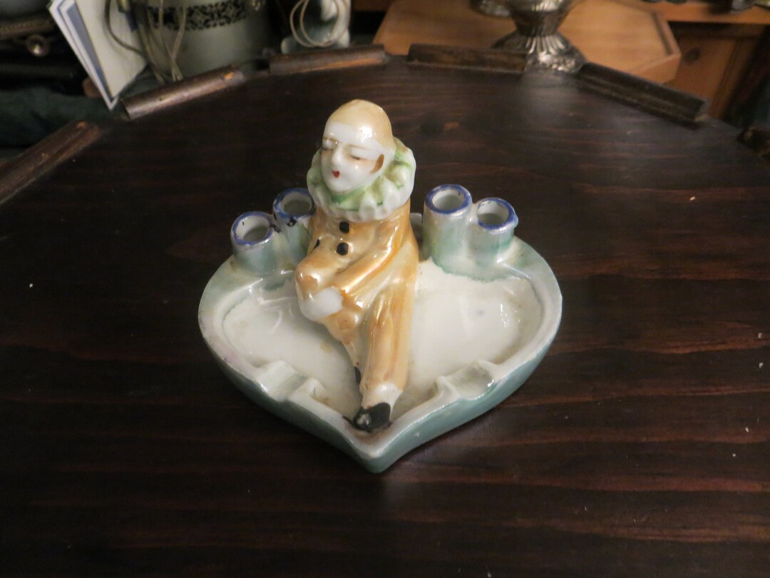 Vintage Harlequin Pierrot Japan Party Ashtray Lusterware Halloween - Etsy