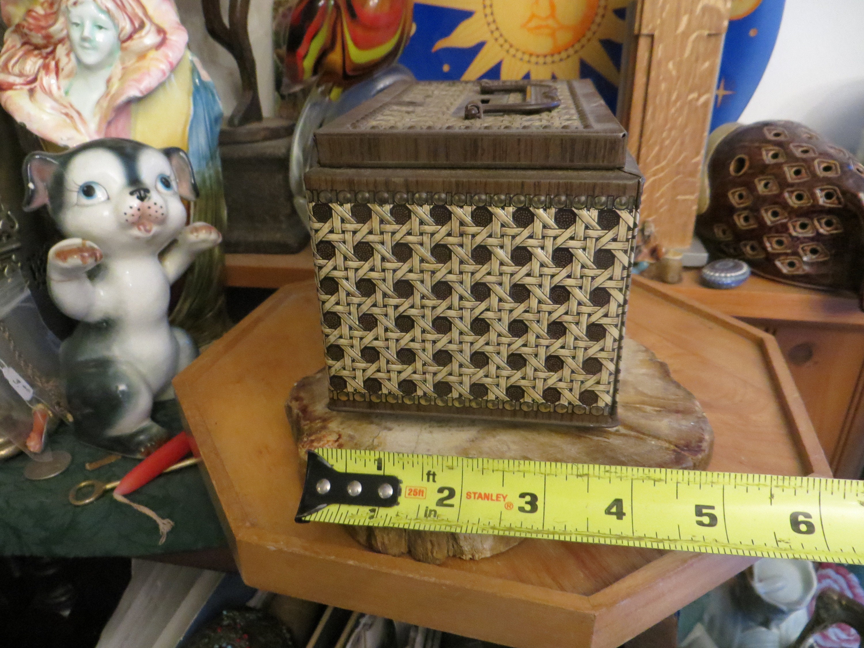 Vintage Tin Bank Money Box Cash Lock Box Metal Bank - Etsy