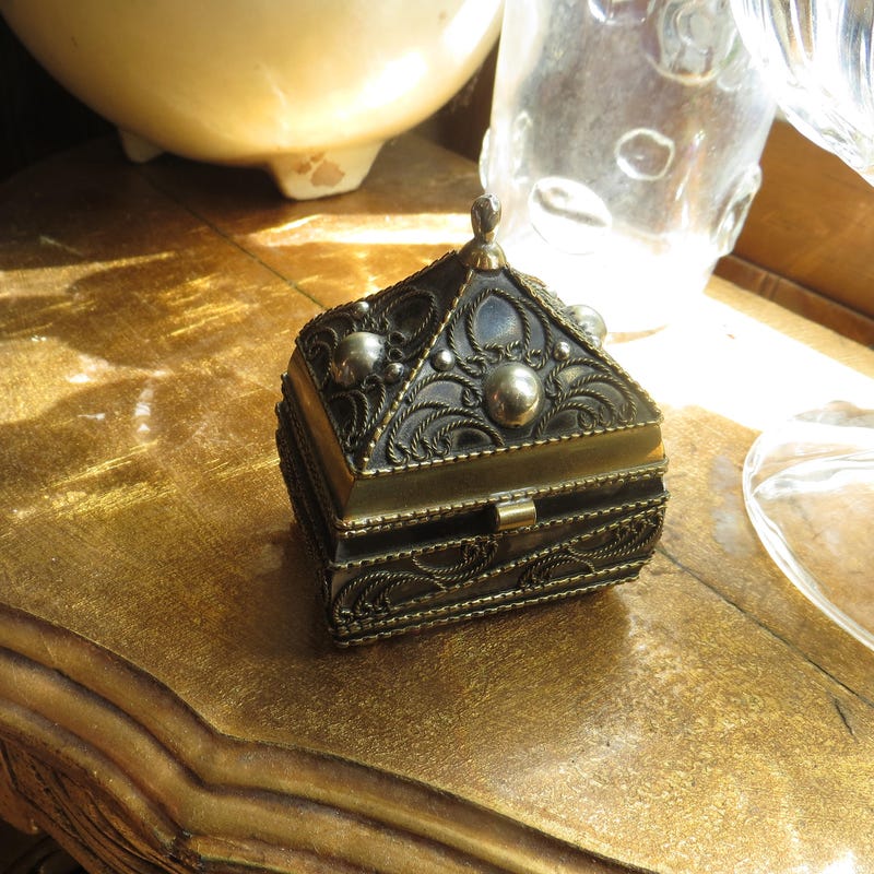 Metal Trinket Box - Etsy
