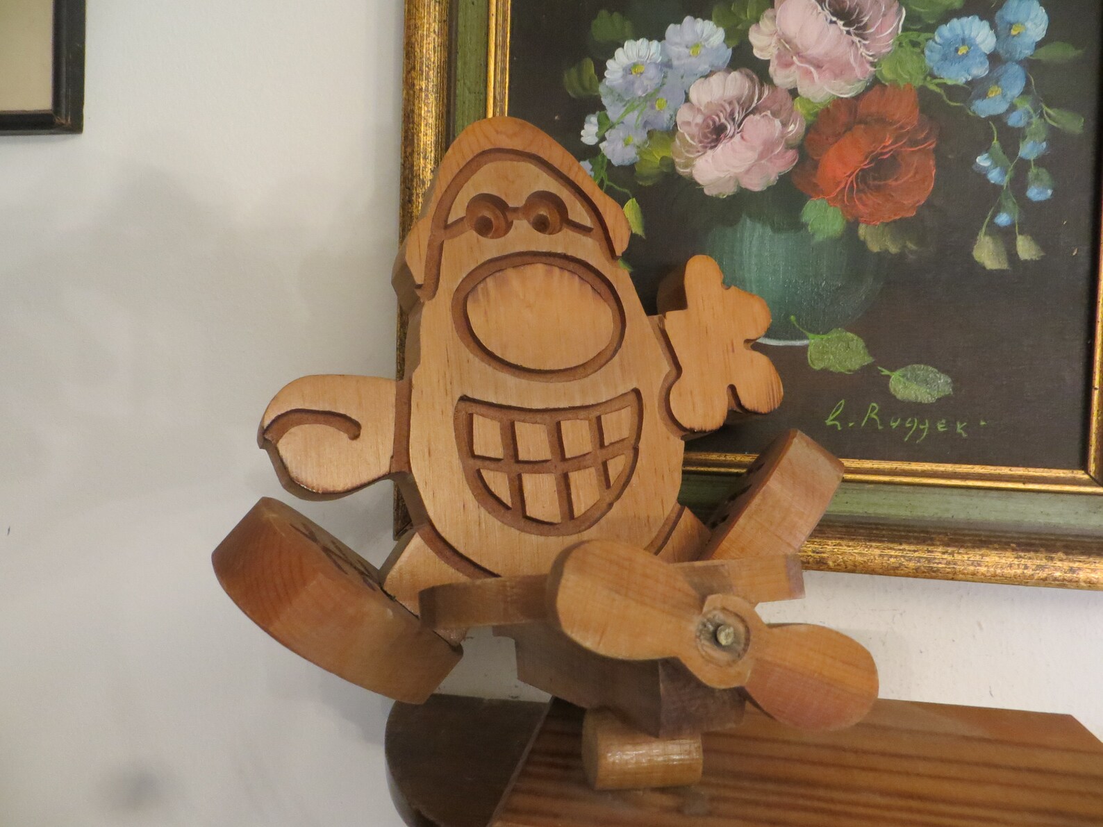 Vintage the Pilot Wood Sculptor by Don Mars in - Etsy