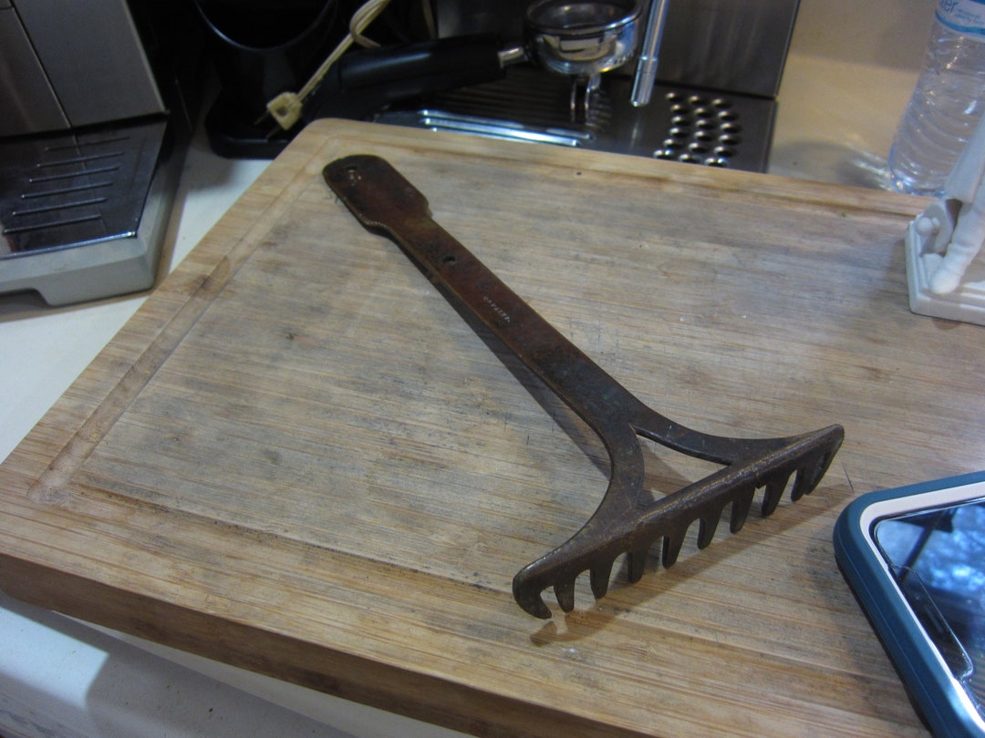 Antique Miniature Rake Hammered Bronze/ Brass, Copper Wash - Etsy