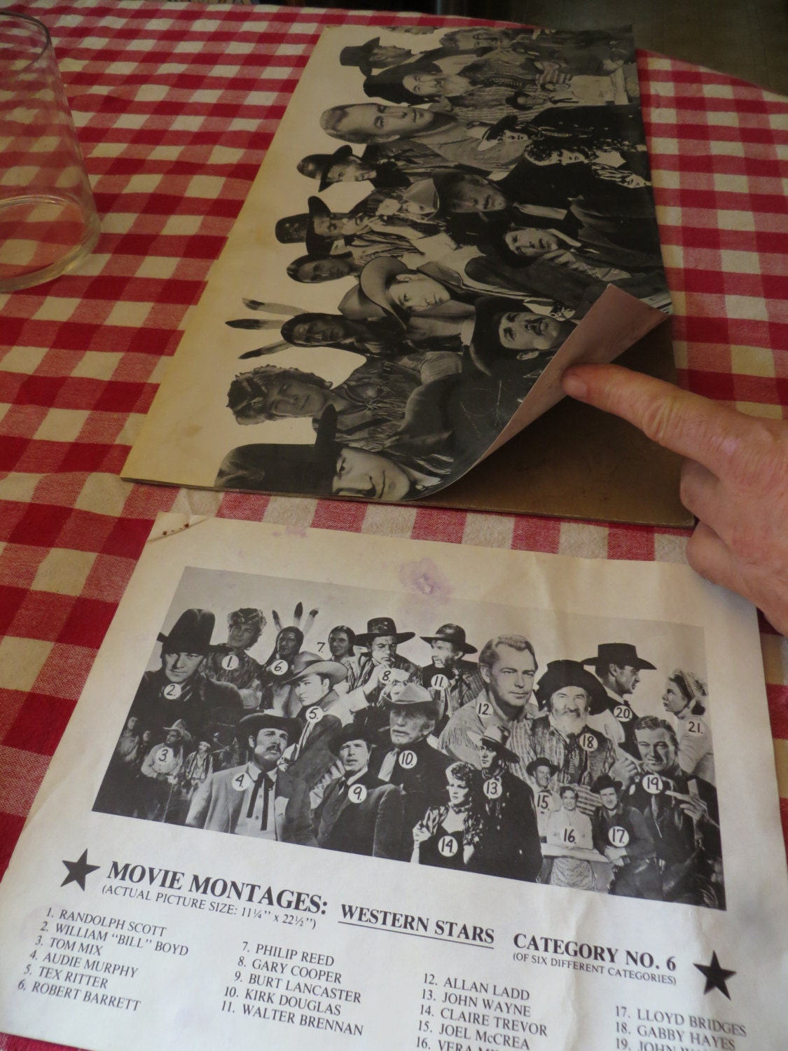 Movie Montages Western Stars, Scott, Boyd, Mix, Murphy, Ritter, Barrett ...