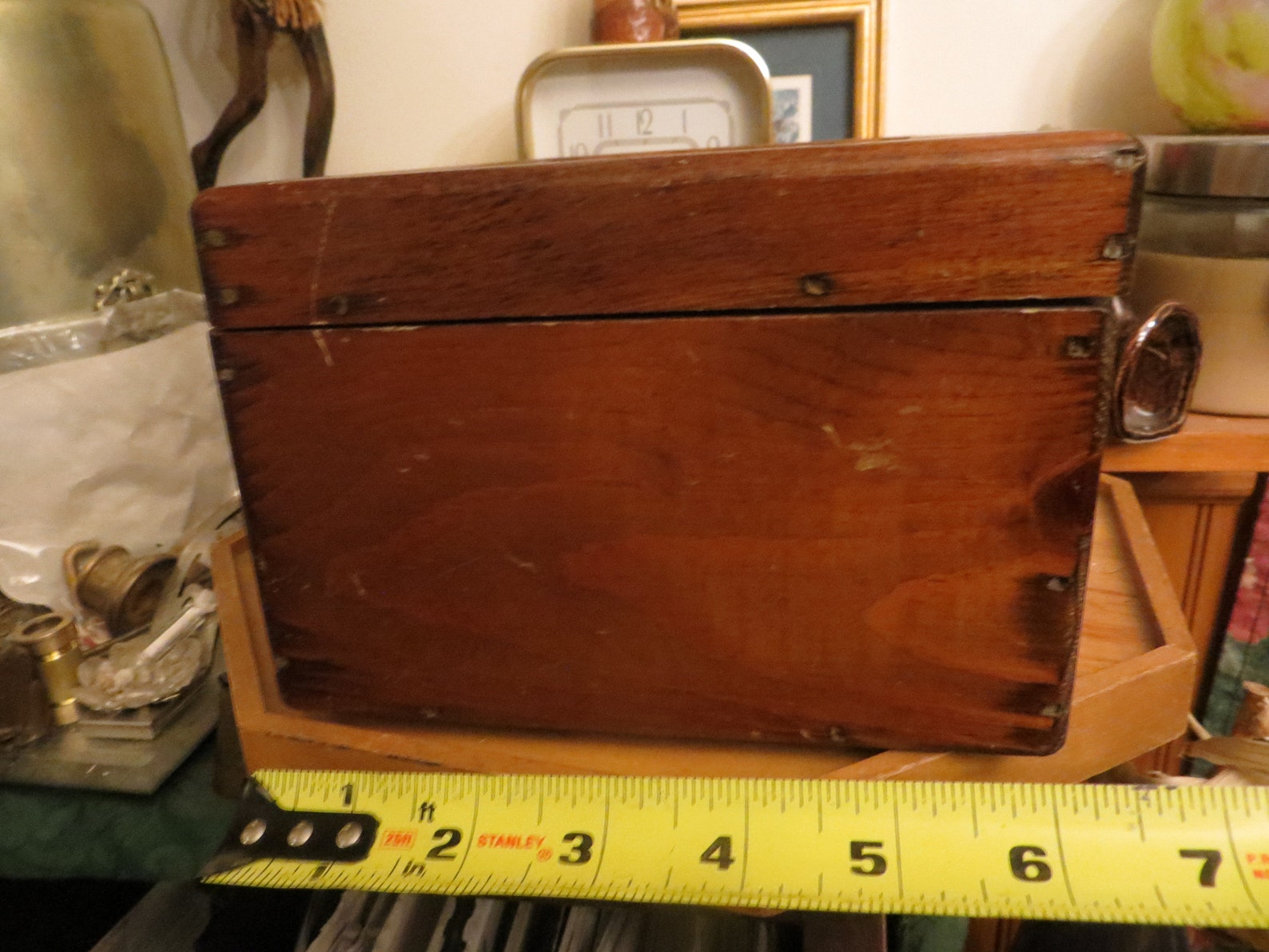 Vintage Wood Box, Storage. 10" X 6 1/2" X 4 1/4" Tall, Please Read ...