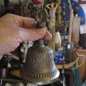 Fine Tibet Tibetan Bronze Temple Hand Bell - Etsy