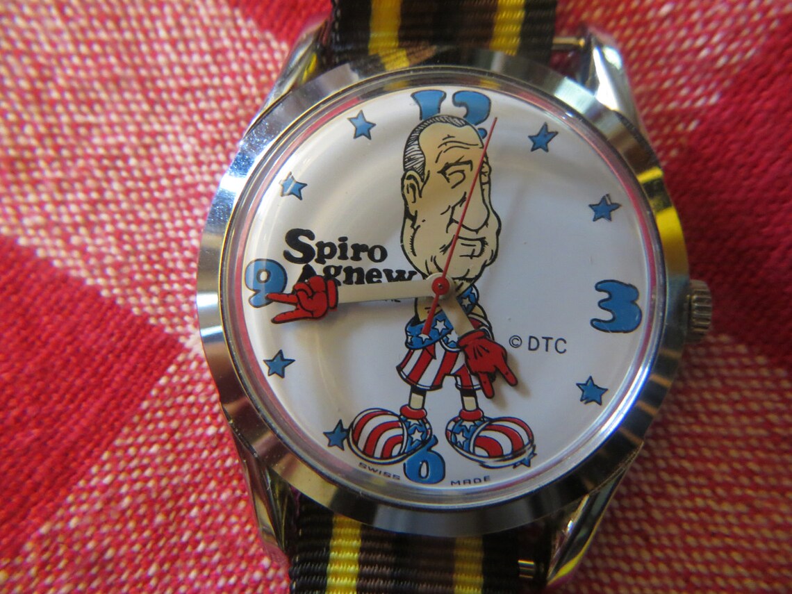 Vice-president Spiro Agnew Watch and Band Vintage W/ Free Ship | Etsy