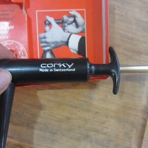 Vintage Corky Cork Air Needle Extractor Wine Bottle Corkscrew ...