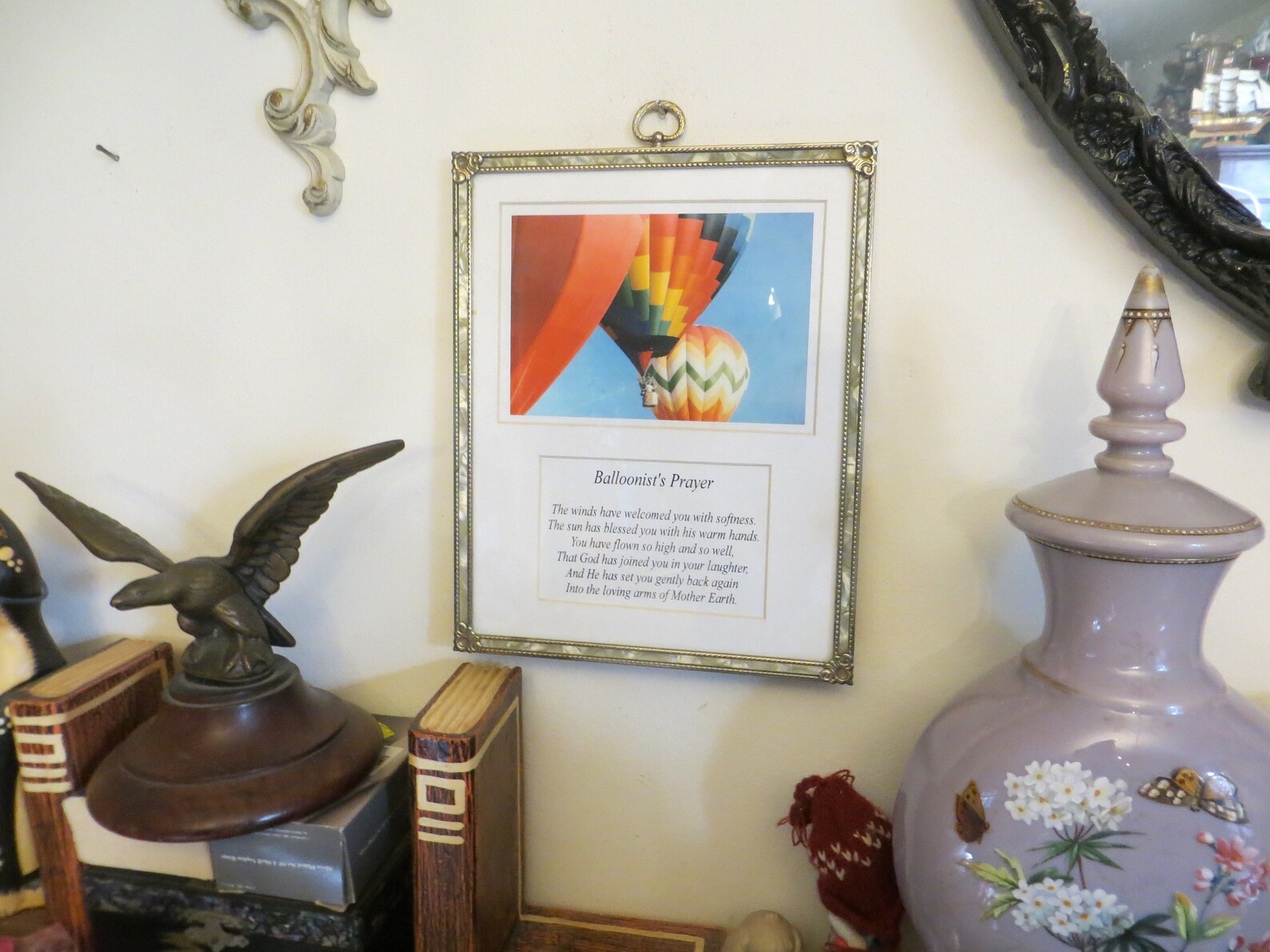 Balloonist Prayer. Framed Hot Air Balloon. | Etsy