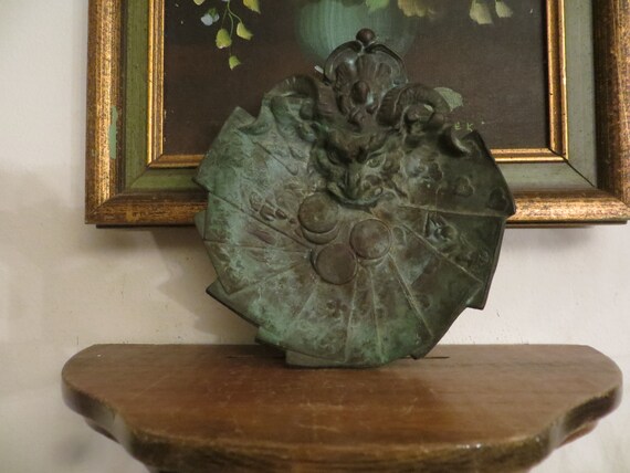 Antique Devil Tray, Satan, Satyr, Pin Tip Trinket Dis… - Gem