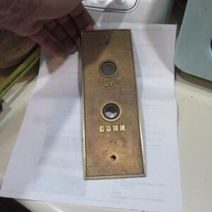 Vintage Salvaged Elevator Cab Car Call Button - Etsy