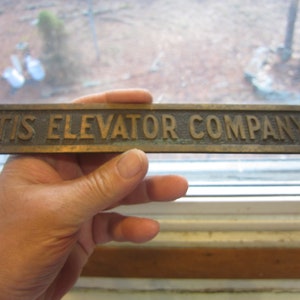 Otis Elevator Company Plaque Sign - Etsy