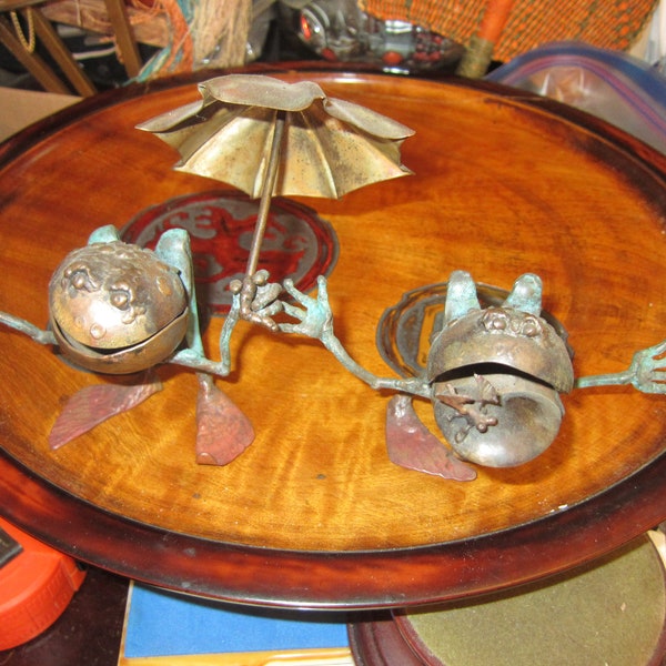 Metal Frog With Umbrella - Etsy