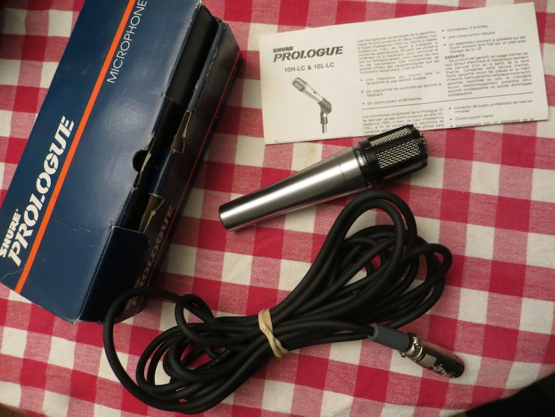Shure Microphone Prologue 10L Lo-z 3 Pin Dynamic Mic Vintage, Please ...