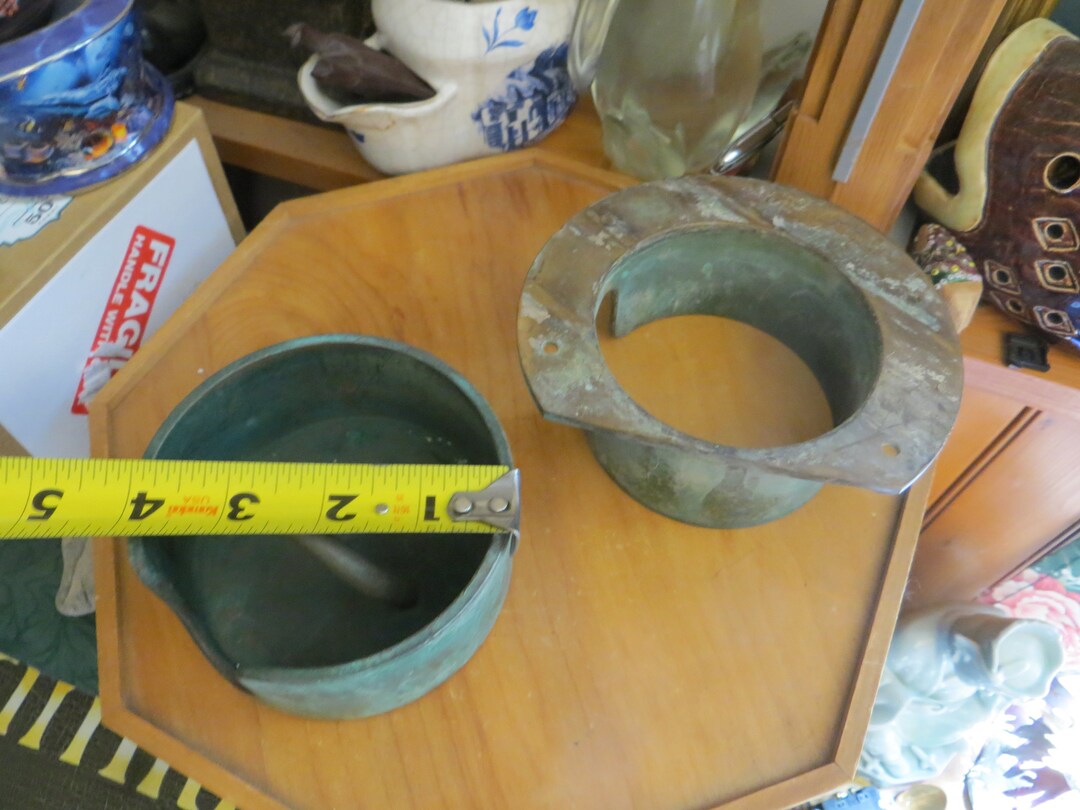 Vintage Cast Bronze Anchor Chain Pipe With Cover - Etsy