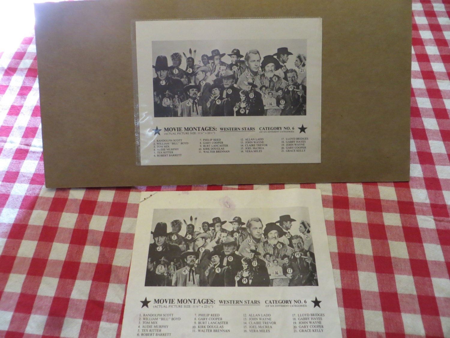 Movie Montages Western Stars, Scott, Boyd, Mix, Murphy, Ritter, Barrett ...