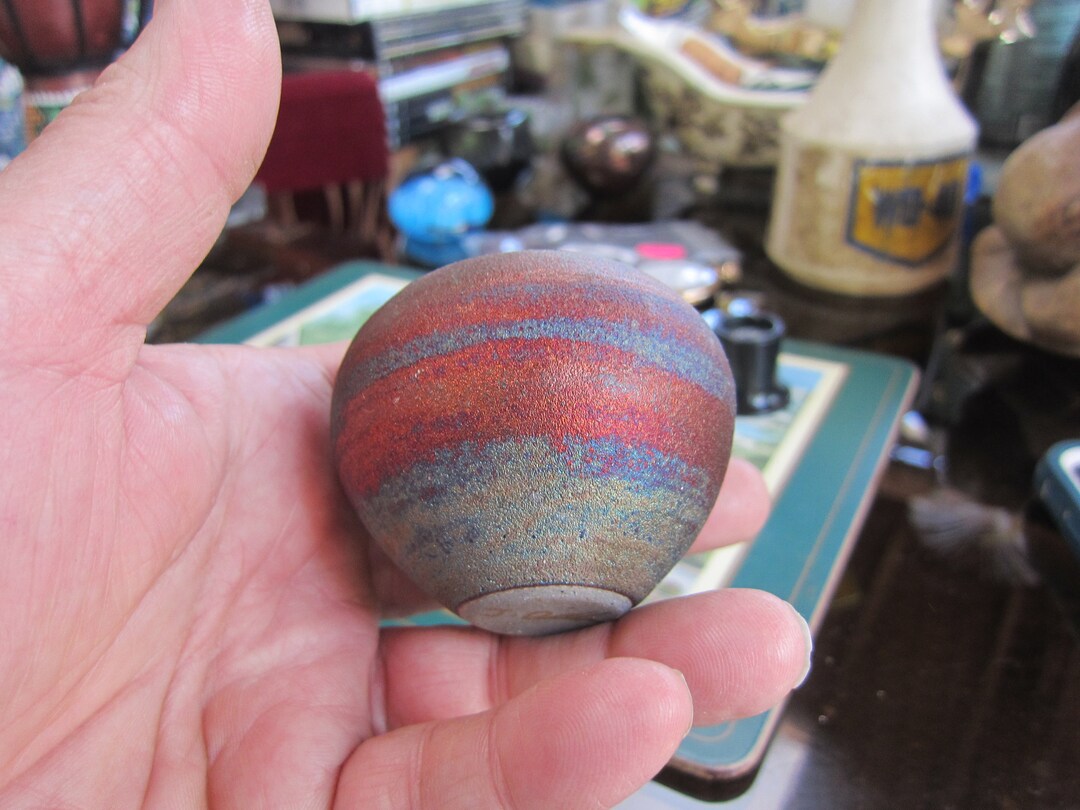 Mini J. Diller Raku Studio Art Pottery Vase Bowl Seed Pot, Please Read ...