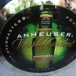 Anheuser Busch World Select Beer Sign / Mirror 24" Round - Etsy