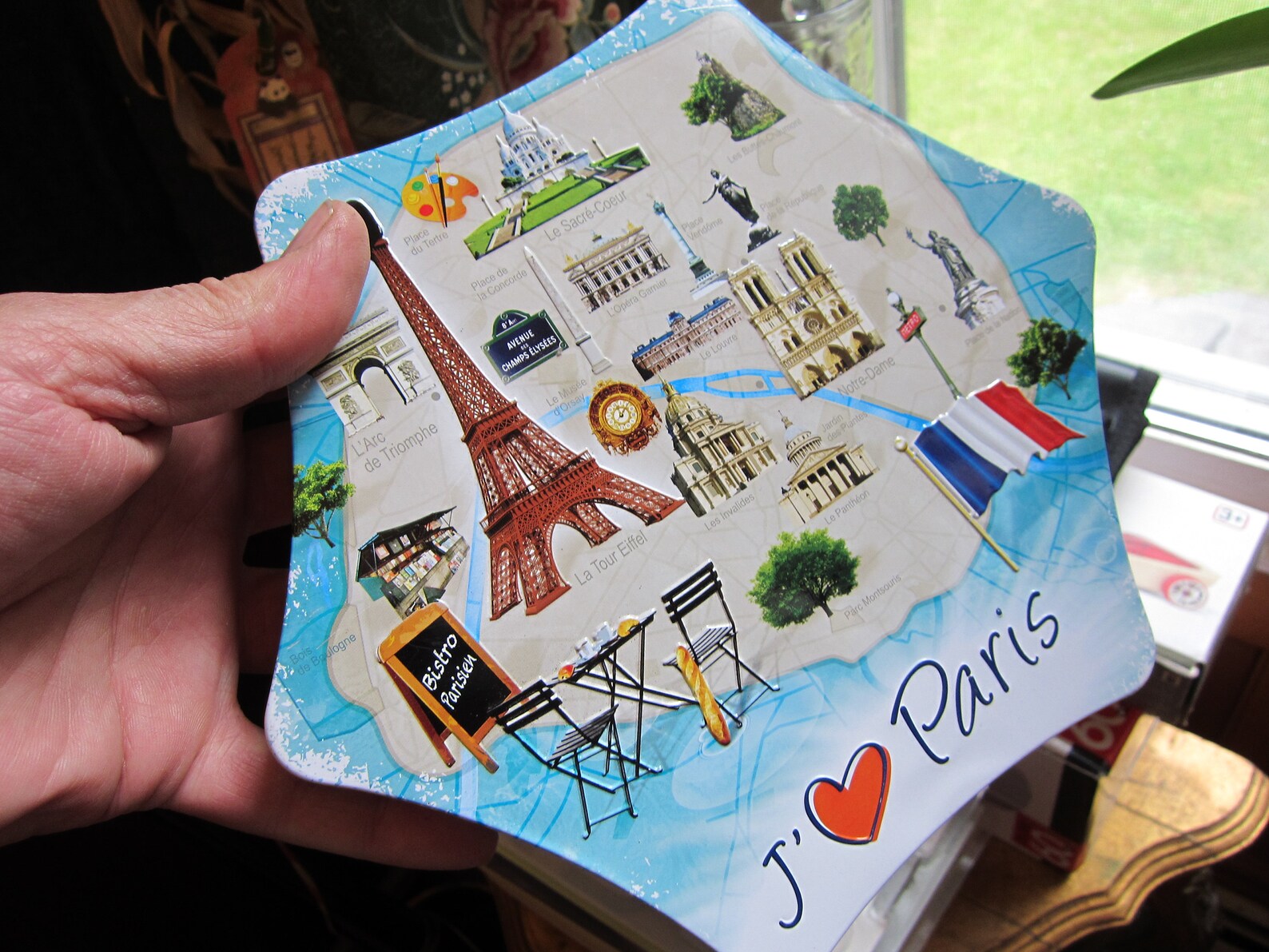 Paris Tin Can With Map & Travel Destinations, Please Read Description ...