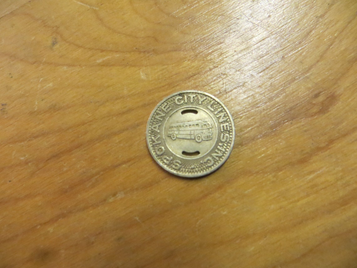 Ten Spokane Washington Bus Tokens Spokane City Lines Inc. - Etsy