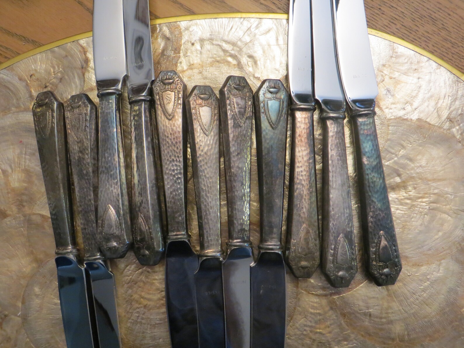 11 Insico Stainless 9 1/2" Butter Knives, Vintage, Please Read ...