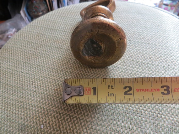 Brass Bell Weight 1lb, Crown Marked, Made in England - Gem