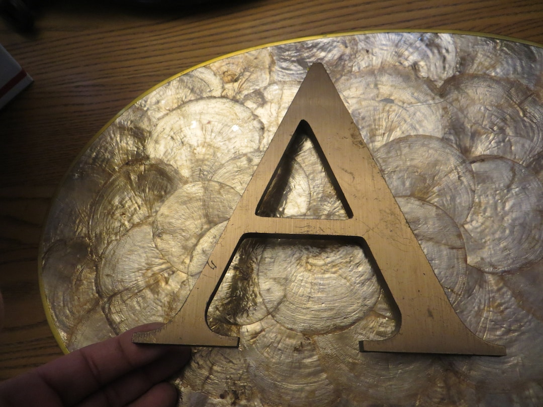 Letter A, Architectural Building Letter. Bronze or Brass Heavy Metal ...