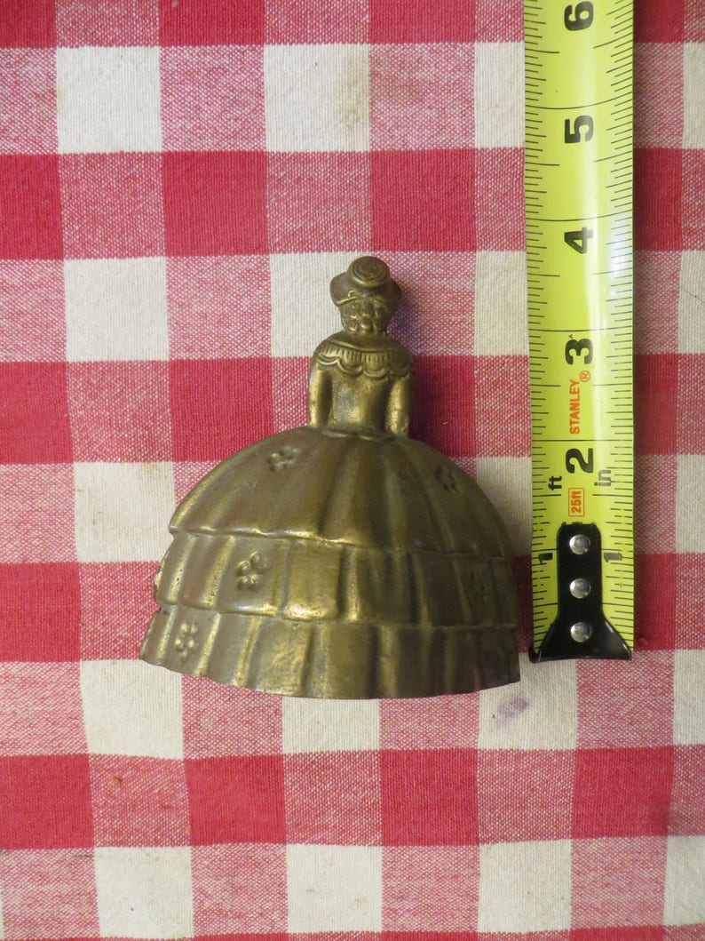 Southern Lady Brass Bells Old Dinner Servant Bells Vintage - Etsy