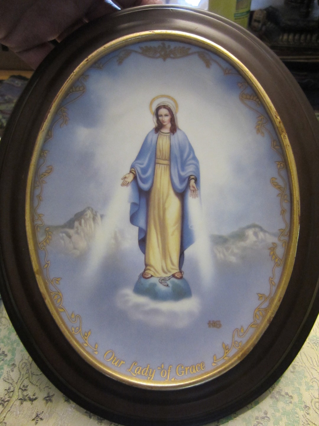 Visions of Our Lady Collector Plates, Our Lady of Grace & Our Lady of ...
