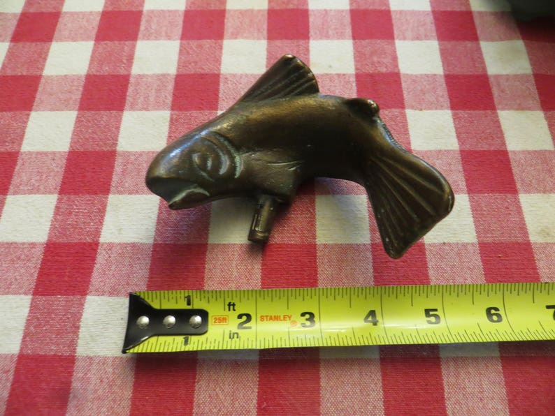 Bronze Brass Fish Finial Furniture Clock Topper Sculpture - Etsy