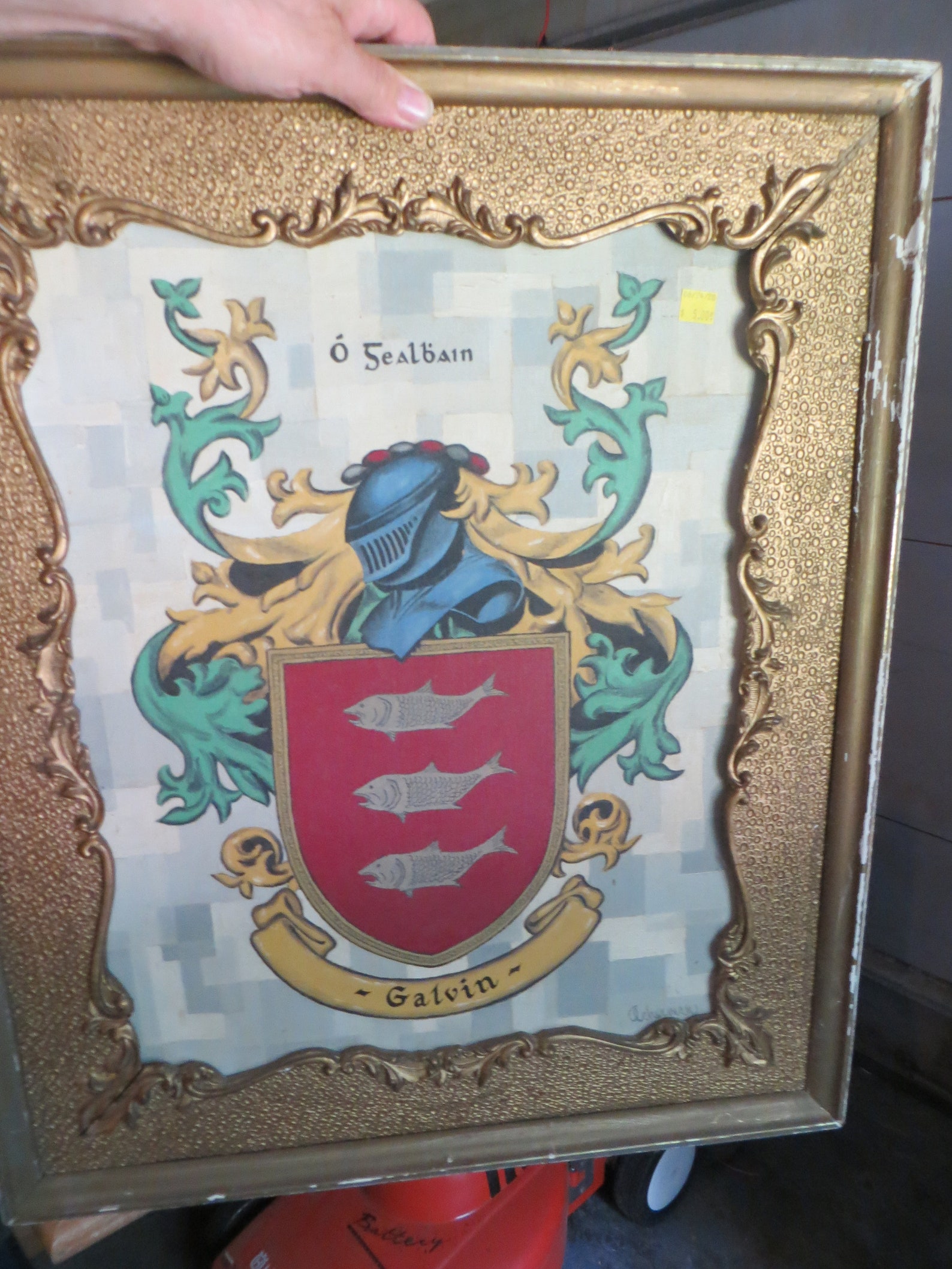 Galvin Coat of Arms Oil Painting Family Crest - Etsy