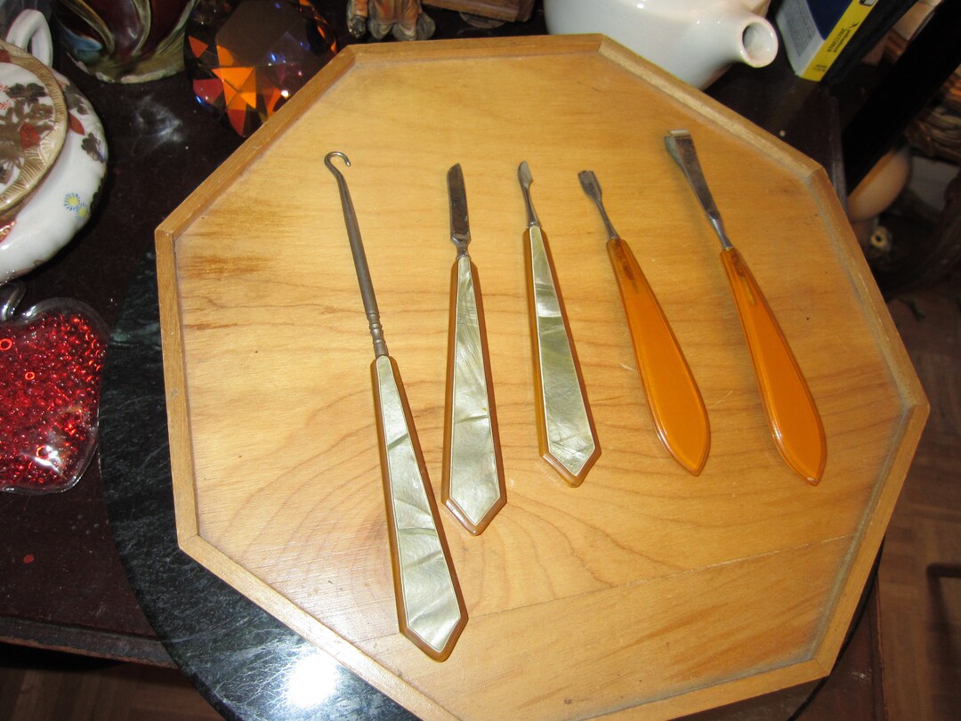 5 Bakelite Tools, Sewing, Manicure, Arts and Crafts, Vintage - Etsy