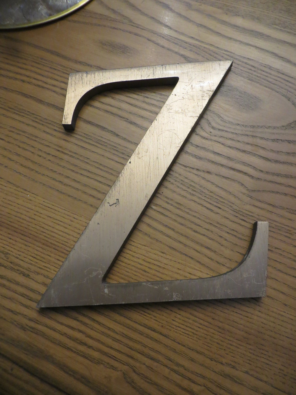 Letter Z Architectural Building Letter. Bronze or Brass Heavy - Etsy