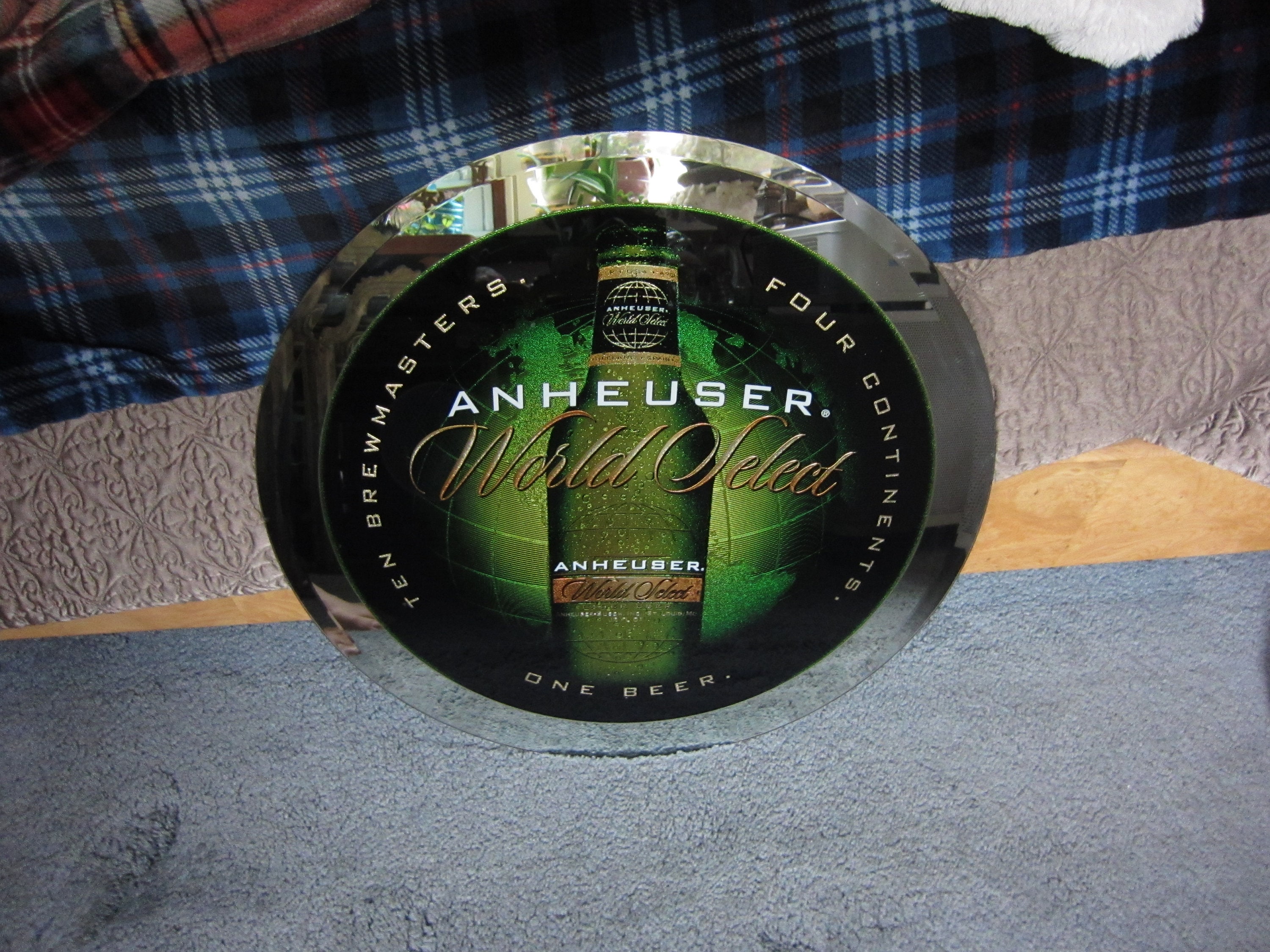 Anheuser Busch World Select Beer Sign / Mirror 24 Round - Etsy