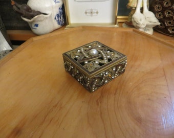 Jeweled Trinket Box - Etsy