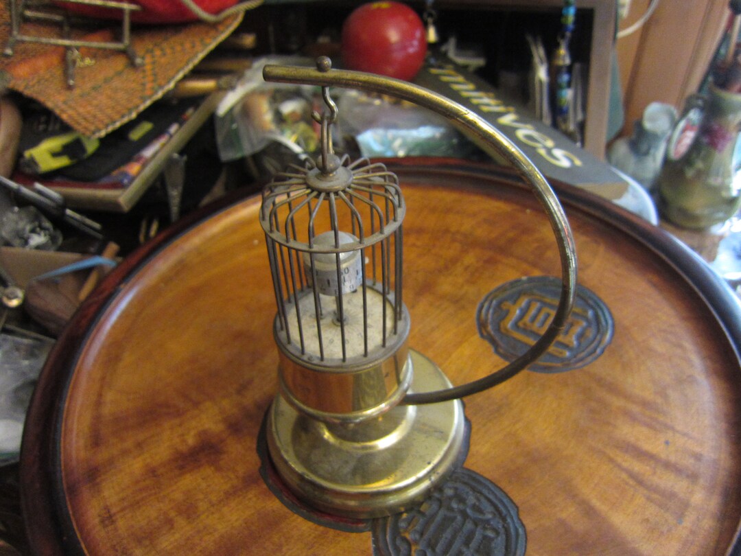 Vintage Kaiser Mechanical Bird Cage Clock Made in Germany, Please Read ...