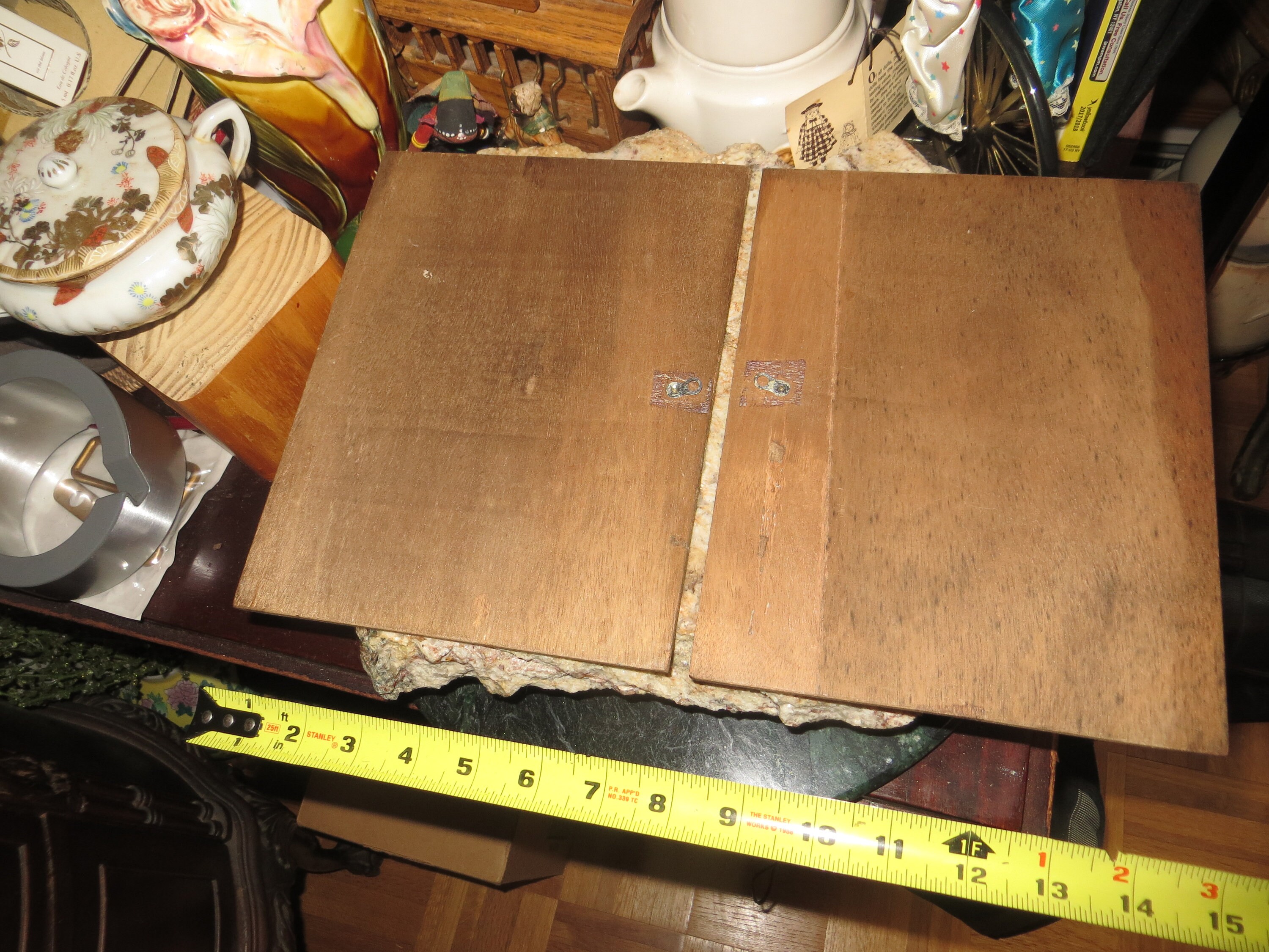 Pair of Vintage Wood Wall Plaque With Prints. - Etsy