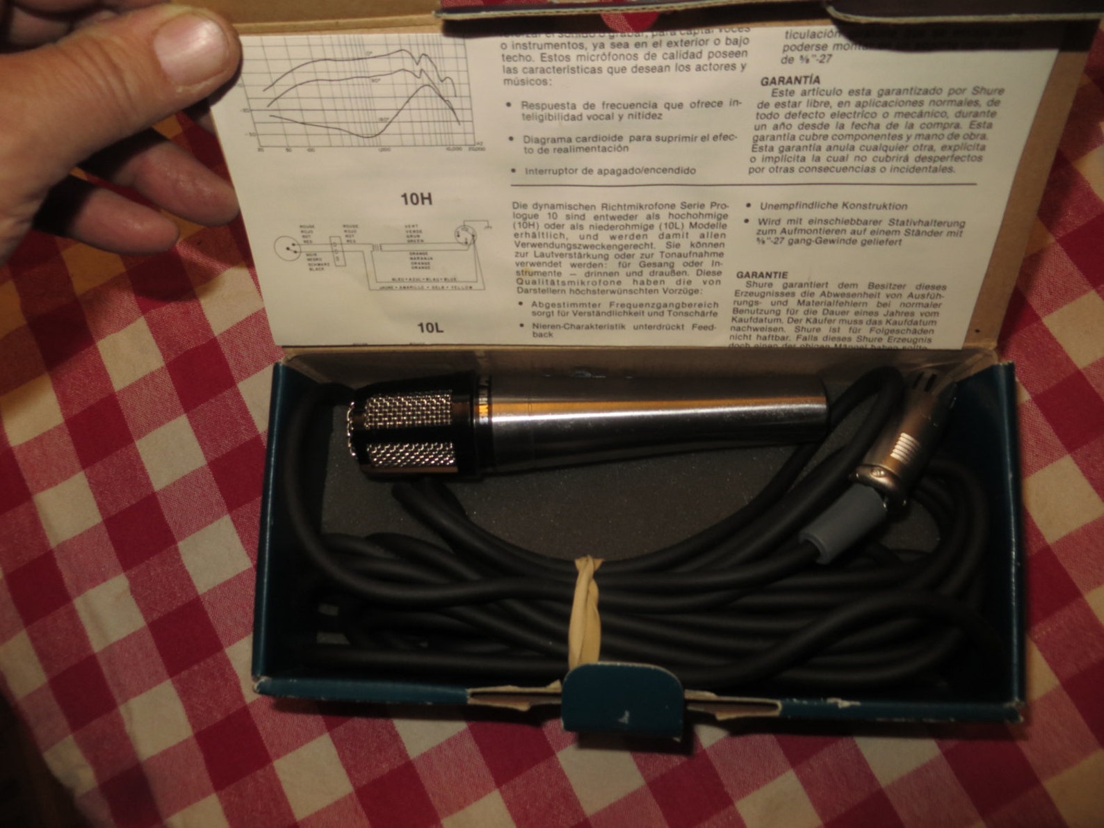 Shure Microphone Prologue 10L Lo-z 3 Pin Dynamic Mic Vintage, Please ...