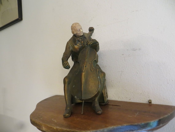 Rare c.1932 JB Hirsch Bronze Lamp Part Cellist J Ruhl | Etsy