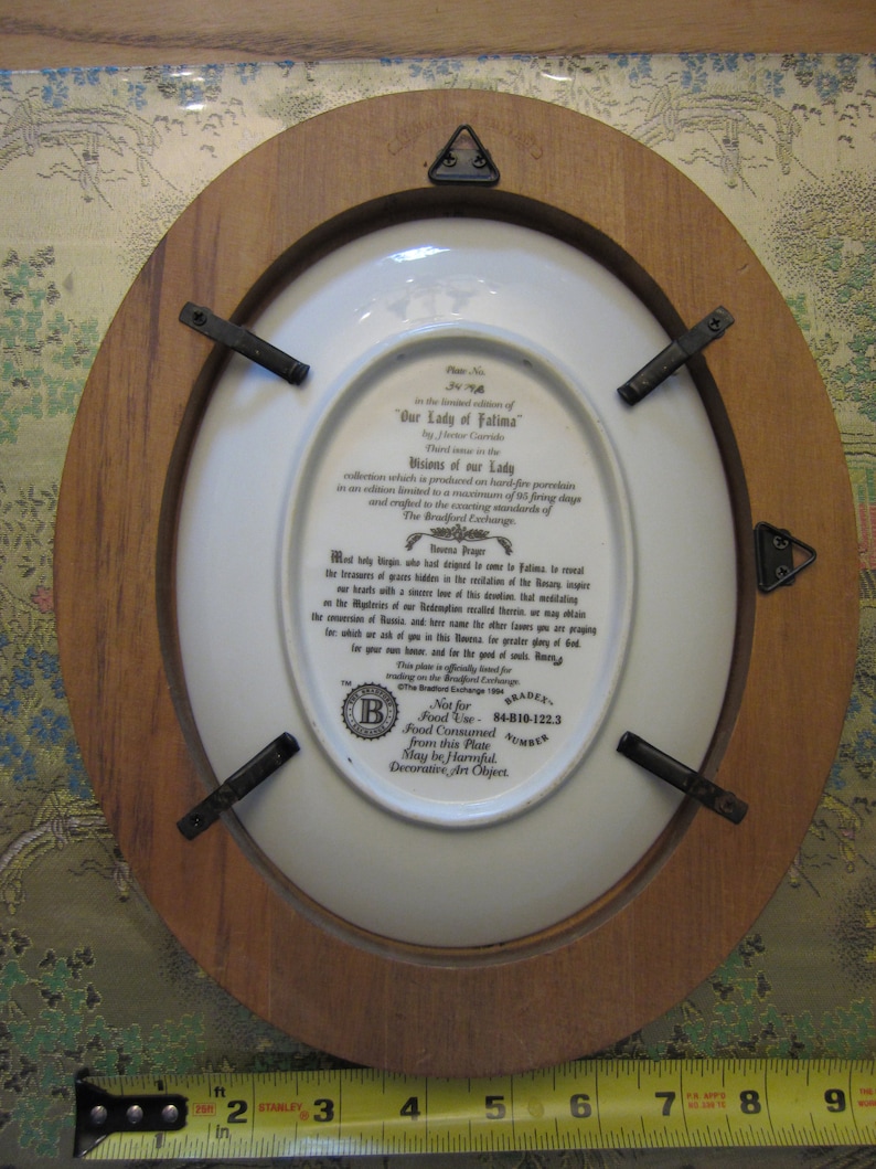 Visions of Our Lady Collector Plates Our Lady of Lourdes & - Etsy