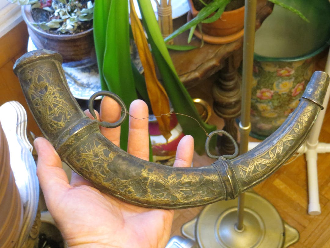 Antique Powder Horn, Powder Flask - Etsy