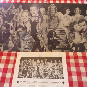 Movie Montages Musical Stars, Caron, Garland, Kelly. Dailey. O'connor ...