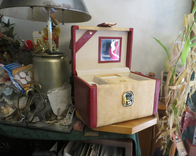 Vintage Airway Hard Shell Briefcase – Brown Case With Gold Trim & Combo ...