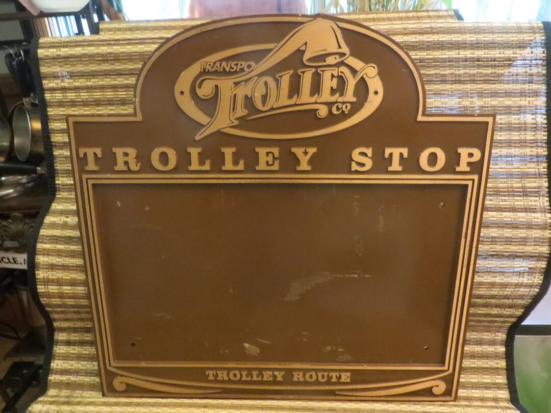 Bronze Trolley Sign, Historical Marker Plaque, Vintage - Etsy
