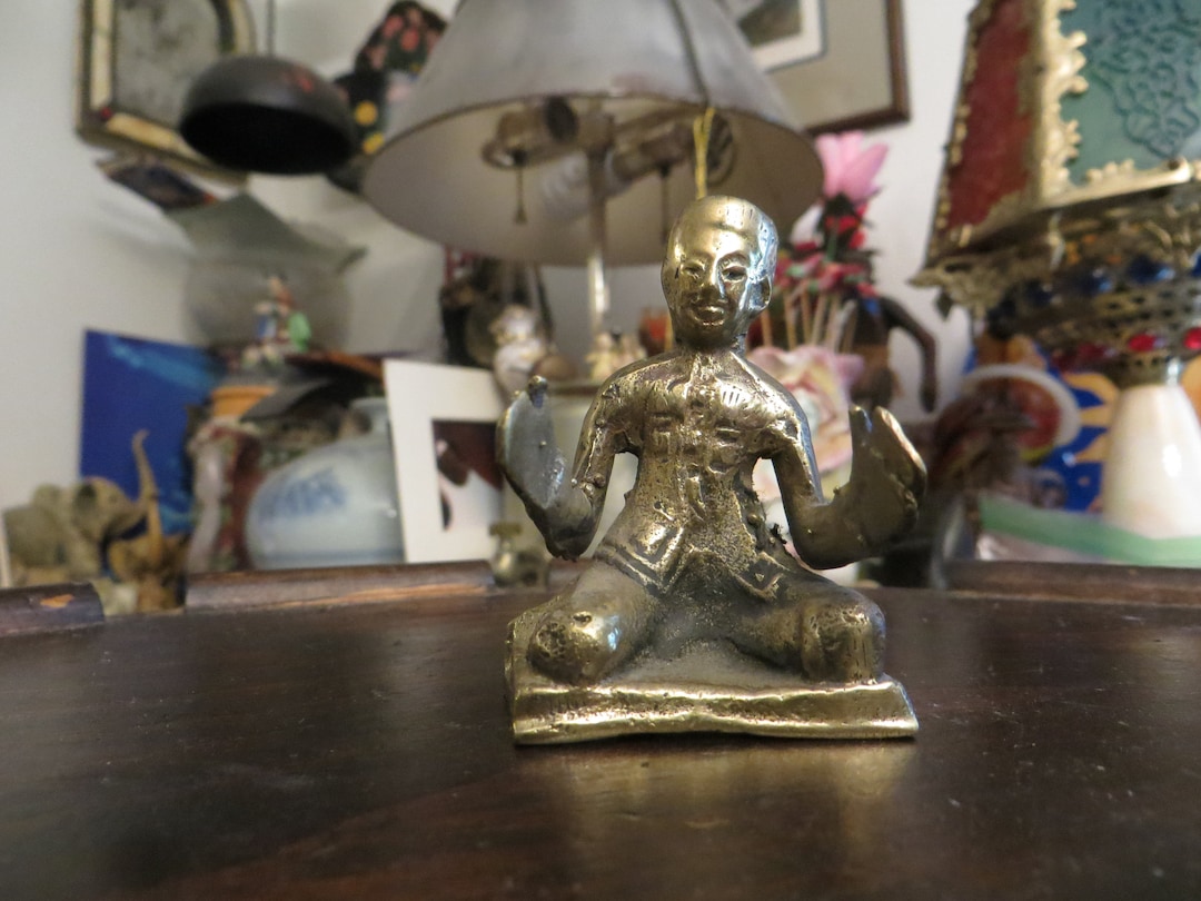 Bronze Brass Buddha Pen Display, Vintage - Etsy